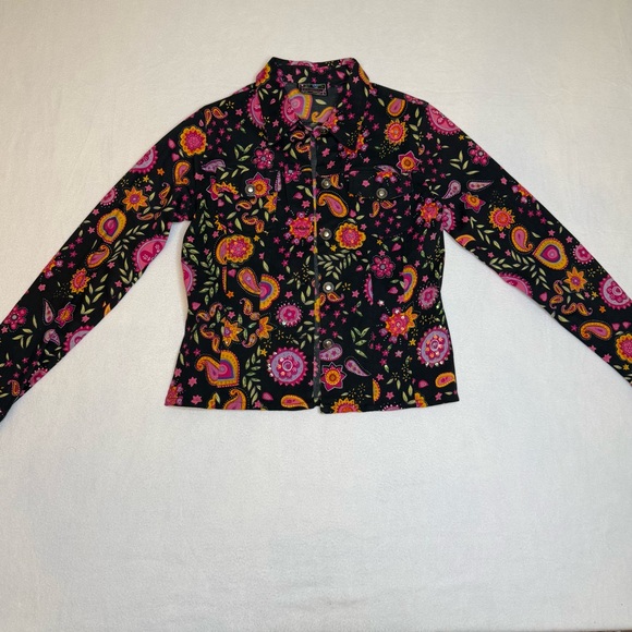 New Identity | Jackets & Coats | New Identity Boho Paisley Floral ...